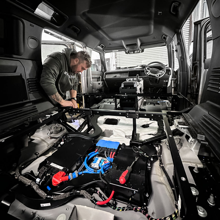 Land Rover Defender Hard Top Rear Seat Conversion – Sterling Automotive ...