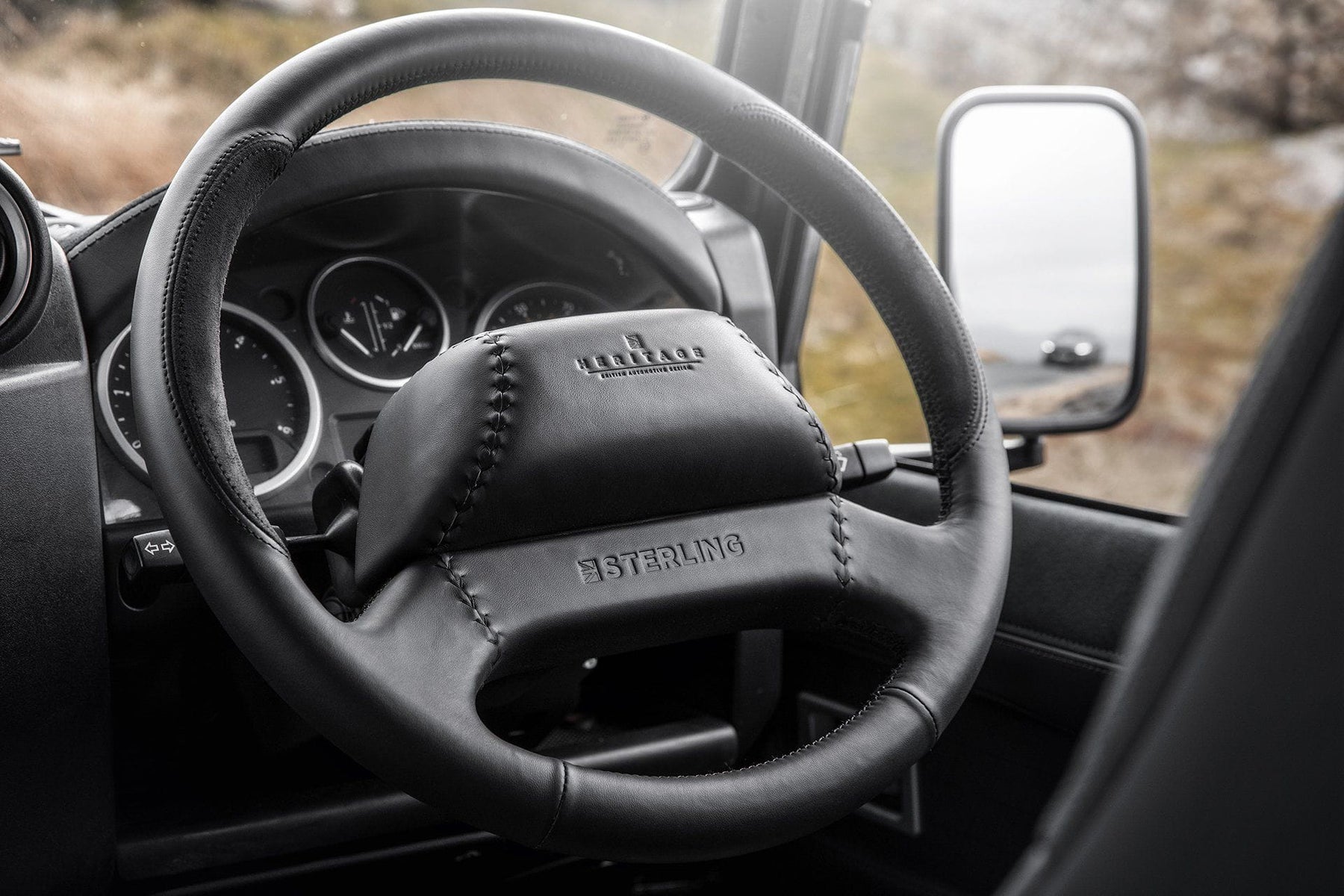 Classic Defender Hand-Trimmed Steering Wheel – Sterling Automotive Design