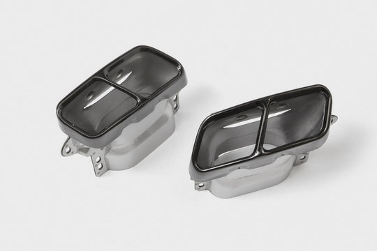 Mercedes-Benz A-Class A45 AMG Style Rear Diffuser (W176) Black Tailpip ...
