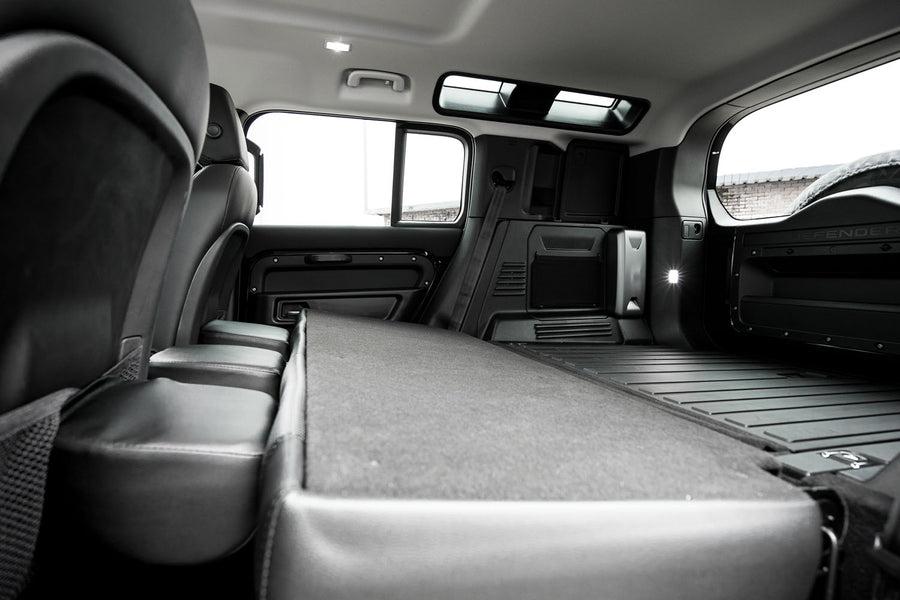 New Land Rover Defender rear seat conversion – Sterling Automotive Design