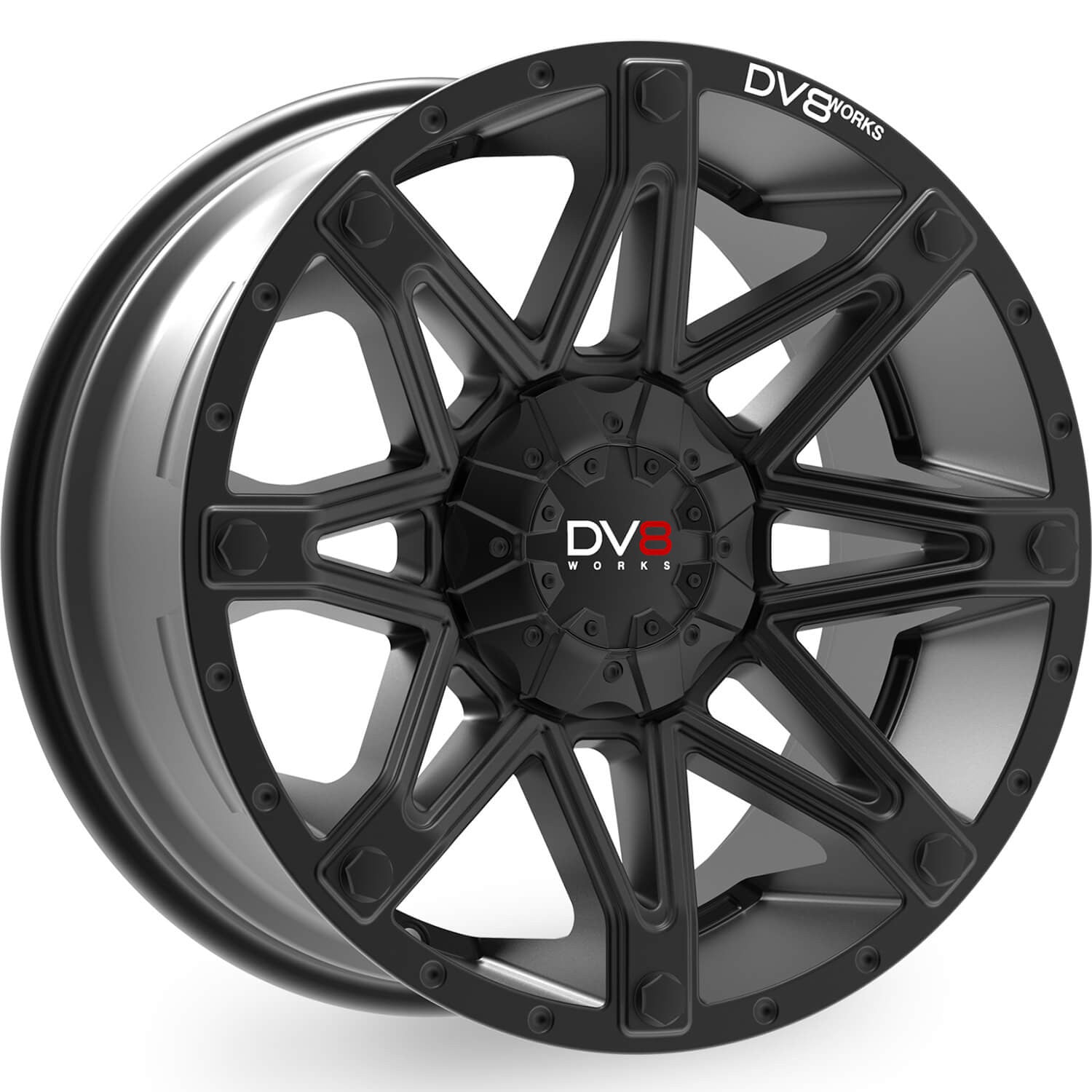 DV8 Works Armoured Black 20" Alloy Wheel to fit Ford Ranger 9 x 20 ...